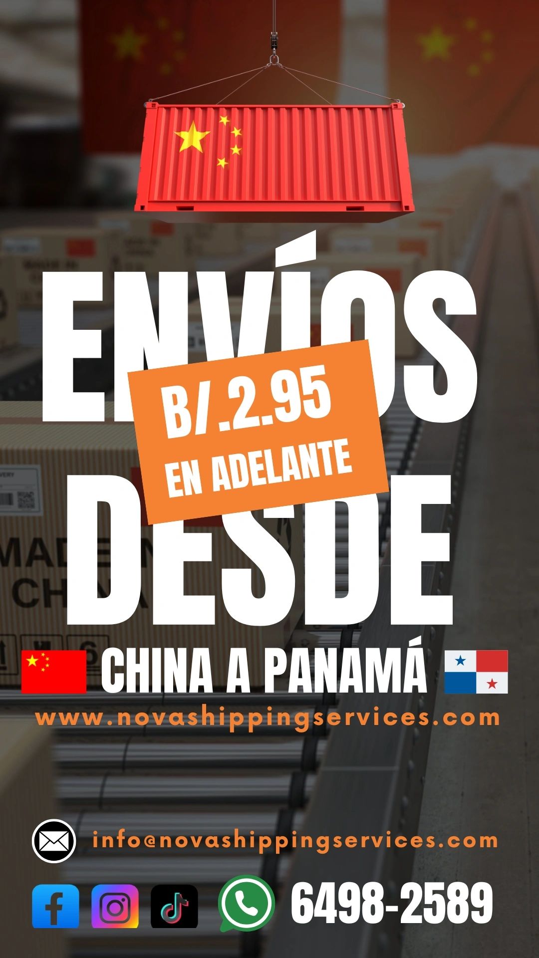PROMOCIÓN CASILLERO MARÍTIMO CHINA A PANAMÁ